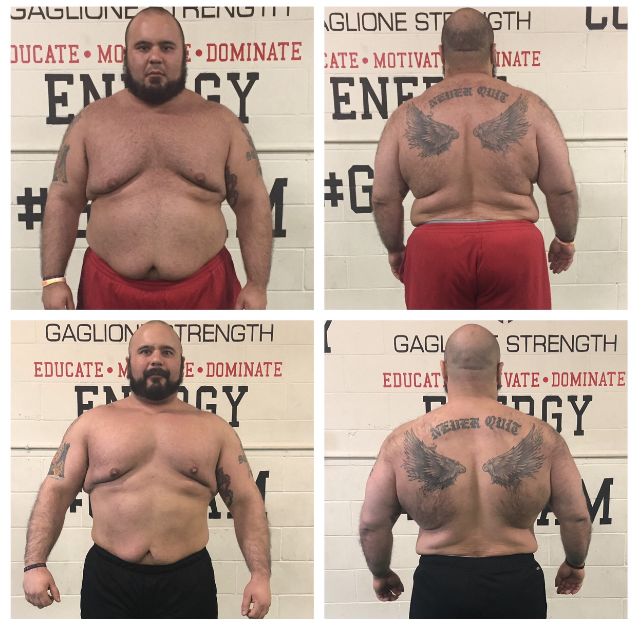 I was able to total 1900 lbs in the 242 class even after losing over 90 ...